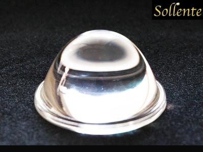 China High Bay Light LED Glass Lens , Metal Holder COB LED Lens 50mm 40 Degree for sale