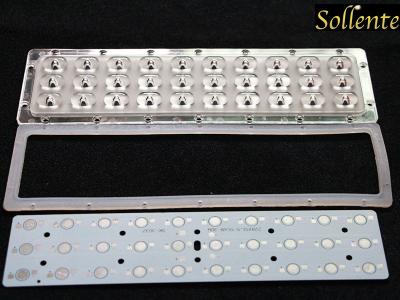 China Asymmetrical Lens LED Street Light Components , Type 3 MCPCB LED Lighting Modules for sale