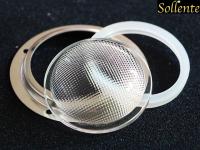China Borosilicate Anti Glarie LED Glass Lens For 60W 5500K CXA2520 LED Flood Light for sale