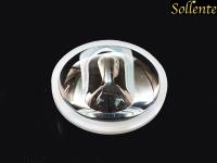 China 10W LED Glass Lens Borosilicate , Street Light LED Optical Lens 56mm for sale
