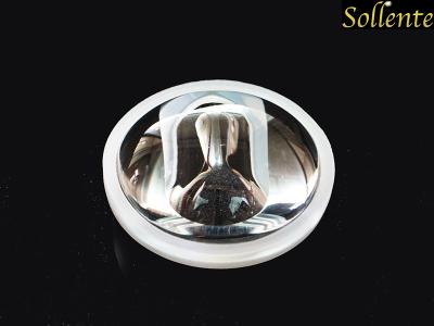 China 10W LED Glass Lens Borosilicate , Street Light LED Optical Lens 56mm for sale