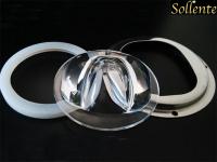 China 92mm Street Light Reflector LED Glass Lens For Outdoor LED Road Lamp for sale