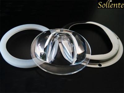 China 92mm Street Light Reflector LED Glass Lens For Outdoor LED Road Lamp for sale
