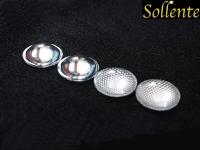 China LED Spot Light PC Plano Convex Lens High Efficiency 60 Degree for sale