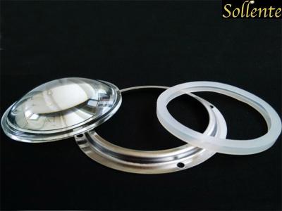 China 100mm Clear Glass Plano Convex LED Optical Lens For LED High Bay Light for sale