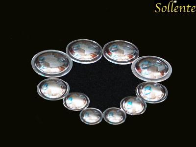 China Optical Plano Convex Lens 20 - 48mm Diameter Match 10W XML LED Torch Light for sale