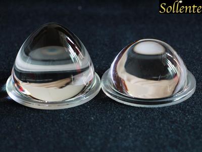 China Industrial Light Clear LED Glass Lens With Narrow Angle 35 Degree for sale
