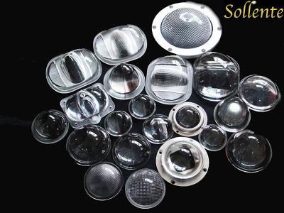 China Glass COB LED Lens High Transmittance For 10W - 200W LED Industrial Light for sale