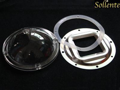 China LED Flood Light Plastic 118mm LED Light Covers With Reflector for sale