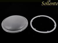 China Round LED Lens Cap High Diaphaneity For 80W LED Warehouse Light for sale