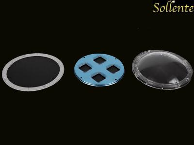 China Warehouse Light Plastic Round LED Lens Cover High Efficiency 80Watt 157mm for sale