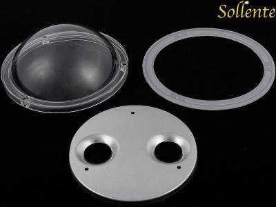 China 142mm Frosted LED High Bay Light Lens Cover For 50W LED Flood Light for sale