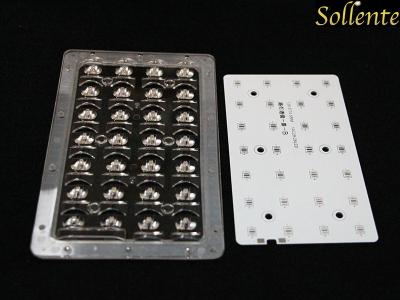China Cree XTE LED Street Light Components , 28W Led Road Light lens for XPG for sale
