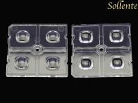 China 4W High Power LED Optics Lenses / 90 degree PMMA Led lenses For Led Light for sale
