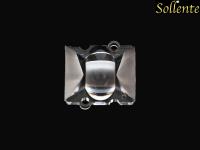 China 10x120 Degree 3 Watts LED Optics Lenses , Led Peanut Lens 26.5x25mm for sale