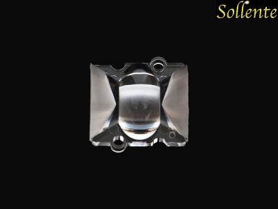 China 10x120 Degree 3 Watts LED Optics Lenses , Led Peanut Lens 26.5x25mm for sale