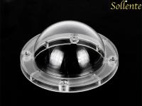 China 90mm PC Led lens Cover for Led High bay Light , Plastic Lamp Shade with Rubber for sale