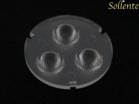 China Round 3 In 1 Optics Led Light Lens 20 Degree For High Power Cree XTE LED for sale
