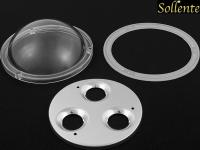 China Milky High Bay Light Chip On Board LED Outdoor Light Covers 80W 142mm for sale