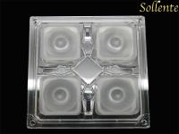 China SMD5050 30 Degree Led Street Light Lens With Waterproof Gasket for sale