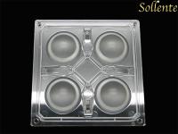 China 90x90mm 5050 Led Optical Lens 60 Degree SMD Led Lens for sale