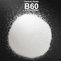China 700HV Ceramic Blasting Media Zirconia Beads B20 B40 B60 For Steel Pipe Surface Cleaning for sale