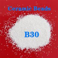 China B30 Abrasive Ceramic Bead Blasting Sand For Mental Surface Cleaning Polish for sale