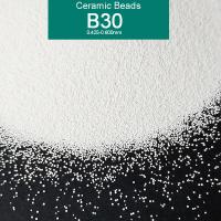 China 0.600mm B30 Ceramic Abrasive Blasting Media For Glass Bottles Molds Cleaning for sale