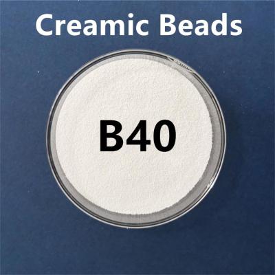 China B40 Zirconia Ceramic Bead Blasting Media For Metal Surface Finish For Sandblasting Machine for sale