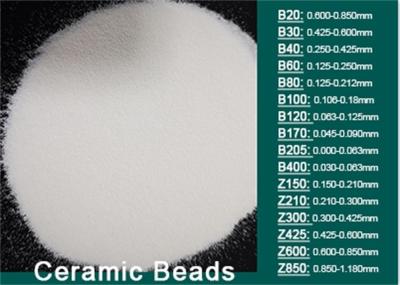 China Durable Ceramic Blasting Media With Bulk Density 2.3 G/cm3 And Mohs Hardness 7-8 Mohs for sale
