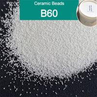 China Bulk Density 2.3g/cm3 Ceramic Bead Blasting For Fast And Metal Surface Sand Blasting for sale