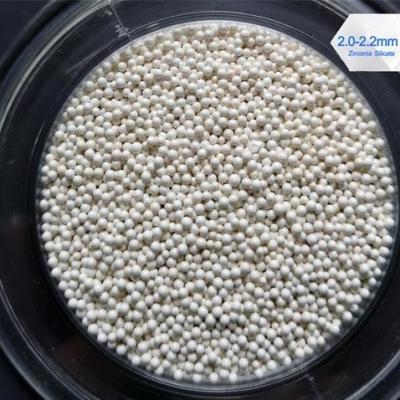 China 1.8 - 2.0mm /  2.0 - 2.2mm Zirconia Ceramic Balls , 1.1KN Ceramic Grinding Balls  for sale