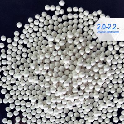 China 0.6mm -10mm Zirconia Grinding Media Zirconium silicate beads For Coating / Painting / Ink for sale