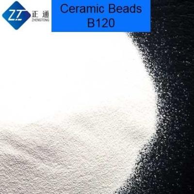 China 60 - 66% ZrO2 Zirconia Beads Blasting Abrasive Media , Zirconium Oxide Beads B120  for sale
