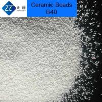 China Glass Mold Cleaning Ceramic Blasting Media 62 - 66% Zirconia Beads B40 High Toughness for sale