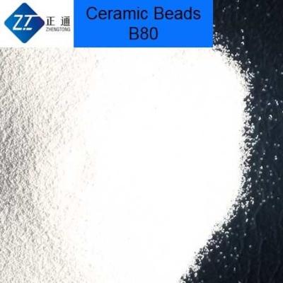 China High Durability White Blasting Abrasive Material , Ceramic Bead Blasting Media Light Metal Finish for sale