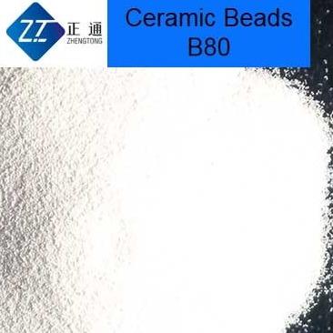 China No Silicosis Zirconia Ceramic Blasting Media Zirconium Sand B80 / B100 for sale