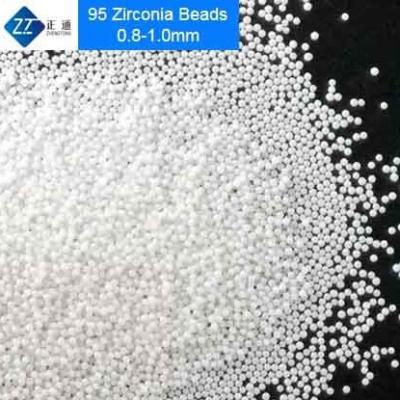 China 95 Yttria Stabilized Zirconia Grinding Media 0.8 - 1.0mm Size For Dye Dispersion for sale