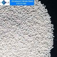 China Hard 0.6 - 0.8 Mm Zirconium Silicate Beads For Pigment / Dye Good Fluidity for sale
