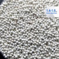 China 1.4-1.6mm size White 65 Zirconium Silicate Beads Bulk Density 4 g/cm3 for Paint / Coatings for sale