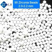 China 95 Ceramic Zirconium Oxide Balls , White 0.1 - 0.2mm Zirconium Oxide Beads  for sale