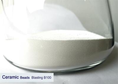 China B100 Ceramic Blasting Media For Machinery / Medical Instrument Sandblast Finishing for sale