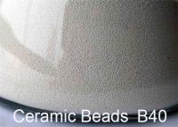 China No Silicosis Danger Low Dust Blasting Media , B40 Light Metal Surface Cleaning Ceramic Media For Deburring  for sale