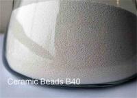 China No Silicosis Danger Low Dust Blasting Media , B40 Light Metal Surface Cleaning Ceramic Media For Deburring  for sale