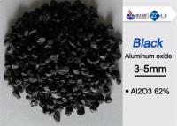 China 0 - 1mm / 5 - 8mm Industrial Black Alumina Al2O3 62% Min. Anti Skid Pavement for sale