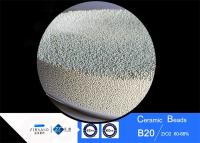China B20 Ceramicbeads in 25kgs barrels for Electroplating Paint blasting Pretreatment for sale