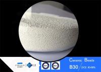 China B30 Ceramic beads packed in 25kgs  barrels and pallet for blasting application for sale