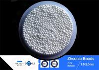 China 95 Yttria Stabilized Zirconia Grinding Media High Harness Multi Sizes Shiny White Color for sale
