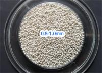 China 65 Zirconium Ceramic Grinding Balls 0.6 - 0.8mm Size White / Milky White Color for sale
