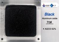 China Sandblasting Black Aluminum Oxide Blasting Media Stainless Steel Polishing for sale